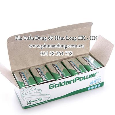 Hộp 10 viên pin 9v Golden Power | Pin Tuấn Dung