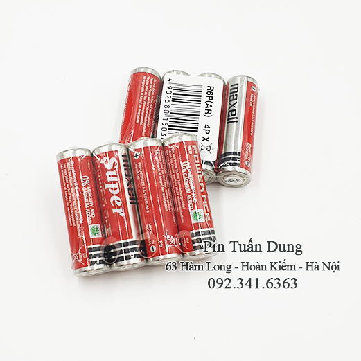 Pin Maxell R6P AR AA 4P (Vỉ 4 viên) | Pin Tuấn Dung